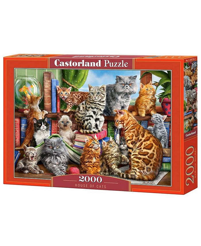 Castorland House of Cats Jigsaw Puzzle Set, 2000 Piece - Macy's