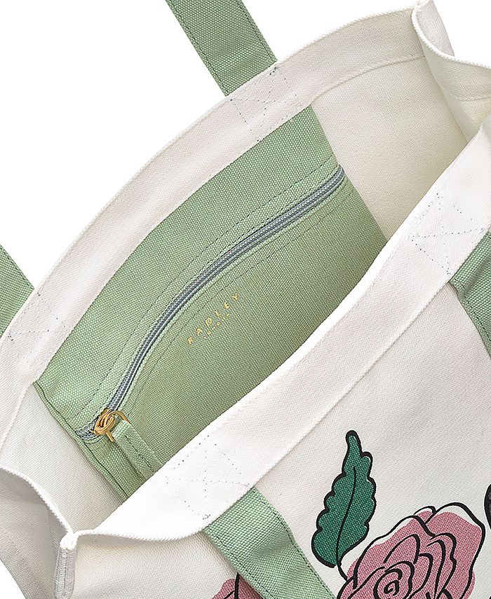 Radley London Life Is Rosy Large Open Top Cotton Canvas Tote - Macy's