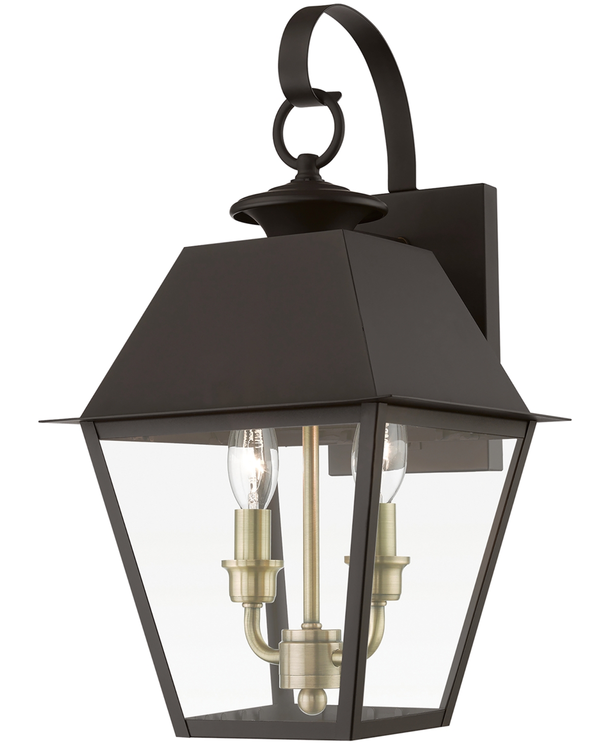 Click here for Livex Wentworth 2 Light Outdoor Medium Wall Lanter... prices