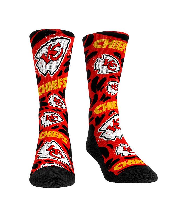 Rock 'Em Men's and Women's Socks Kansas City Chiefs Allover Logo and ...