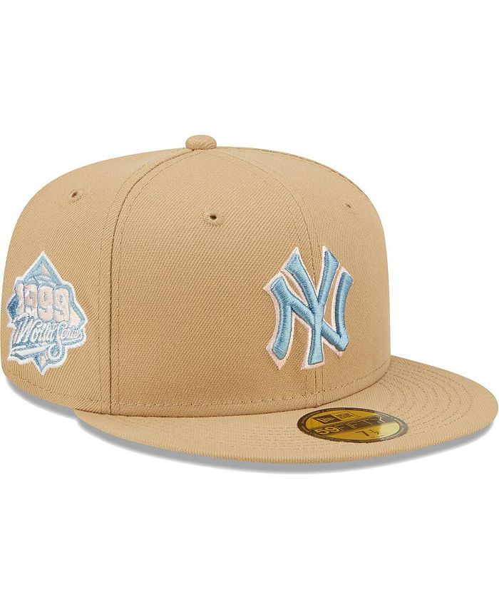 New Era Men's Tan New York Yankees 1999 World Series Sky Blue ...