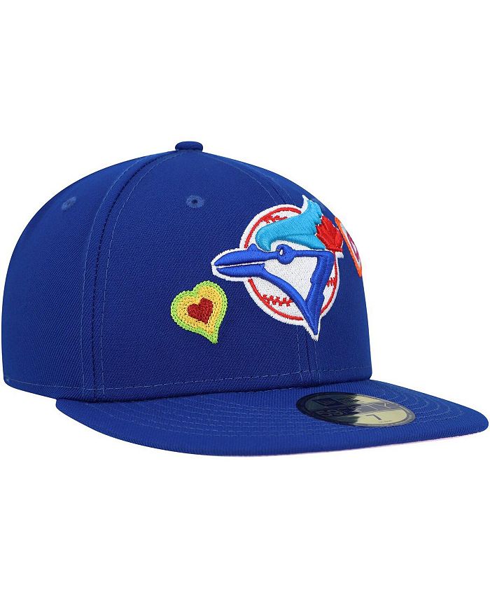 New Era Men's Royal Toronto Blue Jays Chain Stitch Heart 59FIFTY Fitted ...