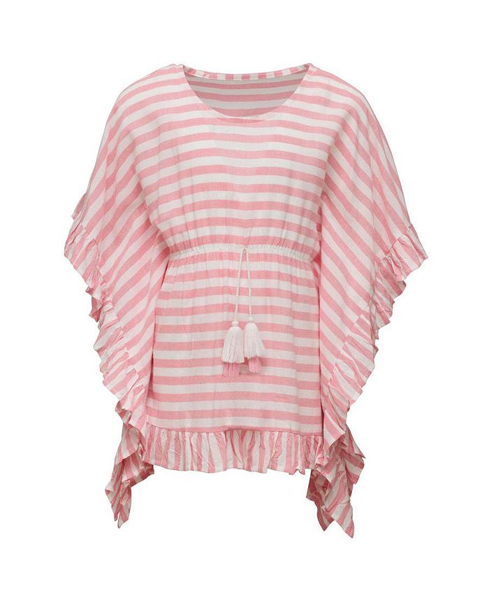 Snapper Rock Toddler, Child Girls Pink Stripe Cover Up - Macy's
