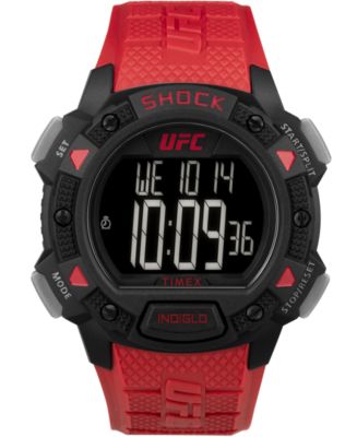 Timex UFC Men's Quartz Core Resin Red Shock Watch, 45mm - Macy's