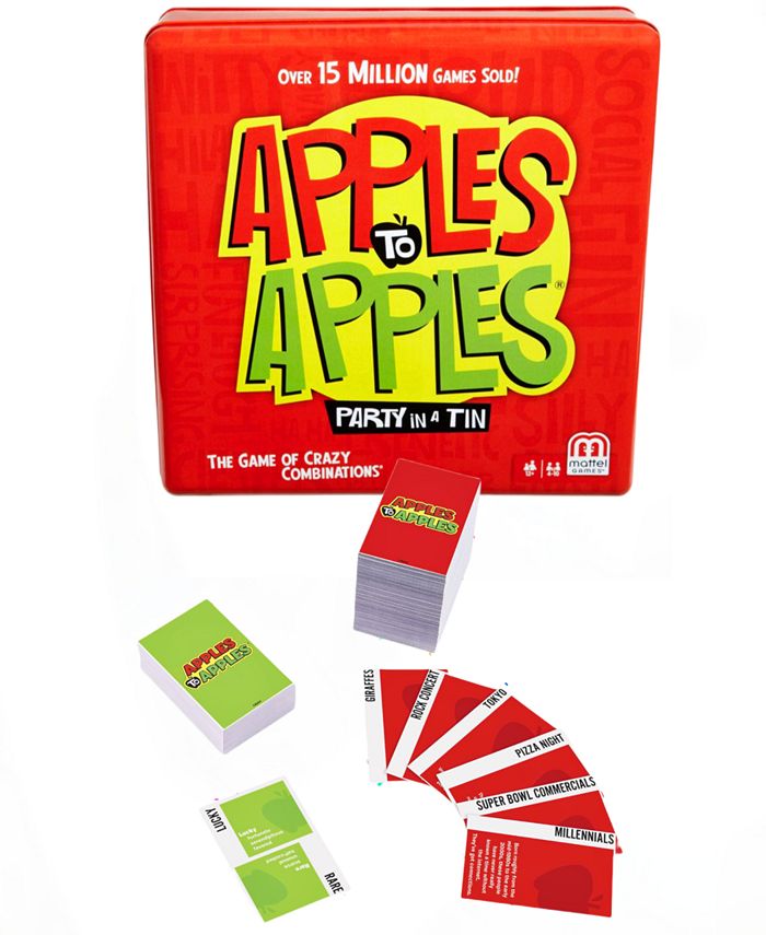 Mattel Games Apples to Apples "Game of Hilarious Crazy Combinations ...