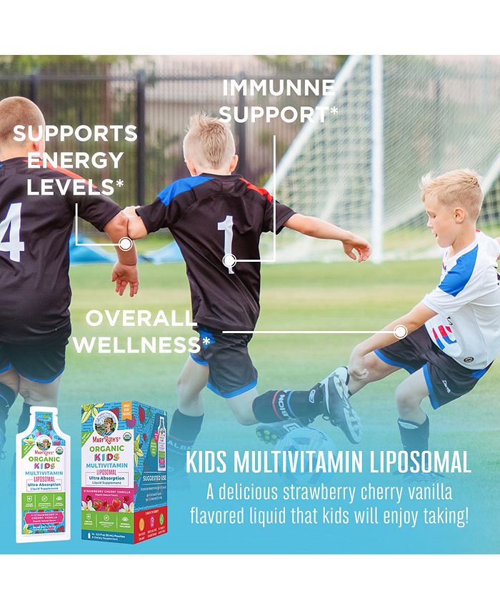 MaryRuth Organics Kids Multivitamin Liposomal, Strawberry Cherry ...