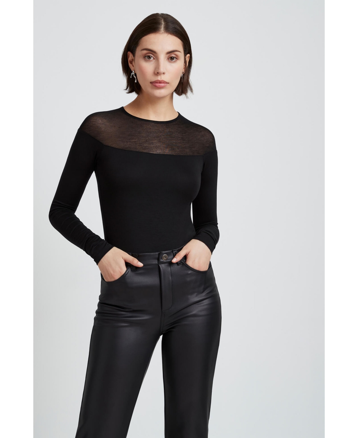 Click here for Marcella Womens Pearl Top - Black prices