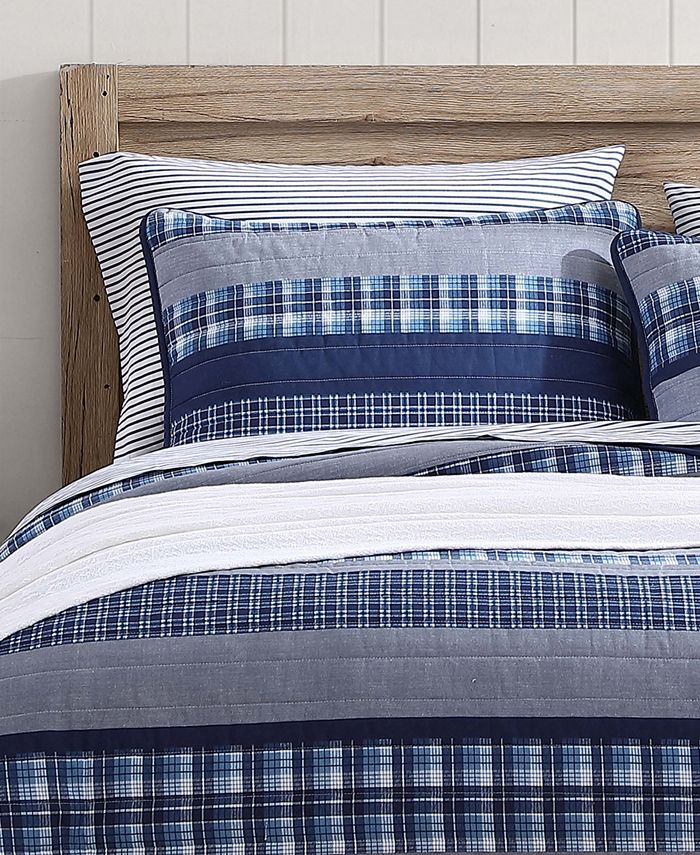 Nautica Addison Reversible 2 Piece Quilt Set, Twin - Macy's