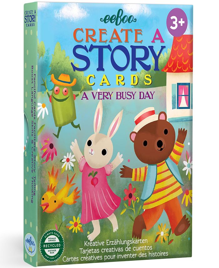 Eeboo a Very Busy Day Create a Story Pre-Literacy Cards, Ages 3 and up ...