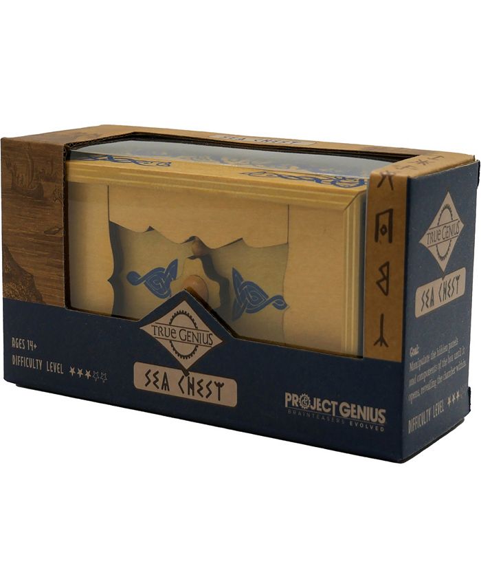 Project Genius Viking Sea Chest Gift Box Puzzle, Brain Teaser Box That ...