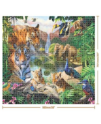Mindbogglers Artisan 2000-Piece in The Jungle, Deluxe Jigsaws For ...