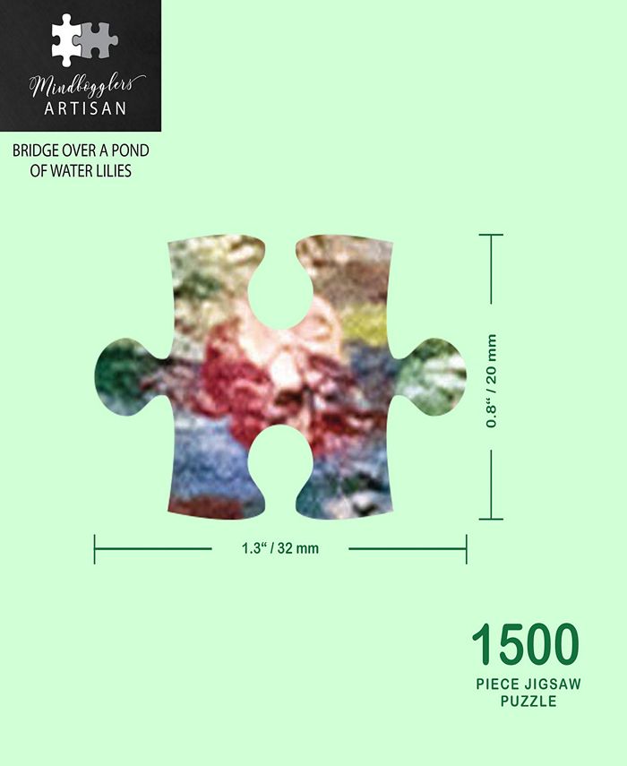 Mindbogglers Platinum 1500-Piece, Bridge Over a Pond of Water Lilies By ...