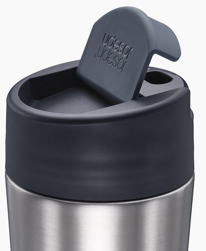 Joseph Joseph Sipp Steel Stainless-Steel Travel Mug with Flip-Top Cap ...
