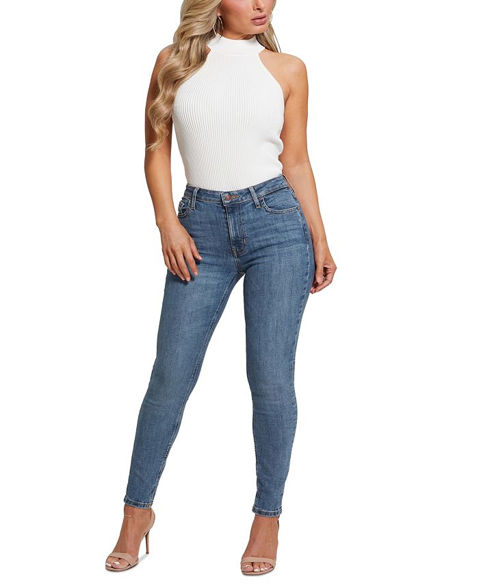 GUESS Women's Alpha High-Rise Skinny Jeans & Reviews - Jeans - Women ...