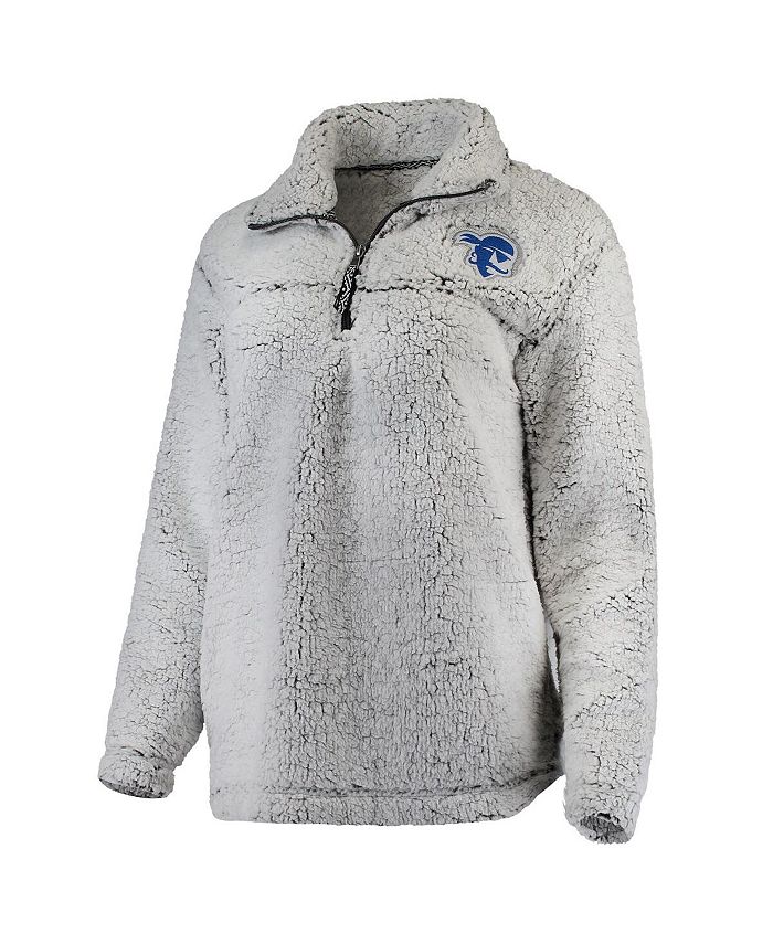 Boxercraft Women's Gray Seton Hall Pirates Sherpa Super-Soft Quarter ...