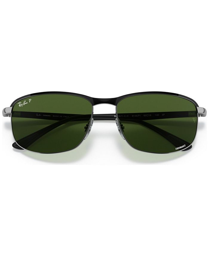 Ray-Ban Unisex Polarized Sunglasses, RB3671CH 60 - Macy's