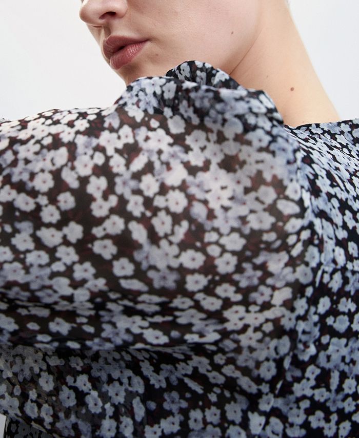MANGO Women's Flower Print Dress - Macy's
