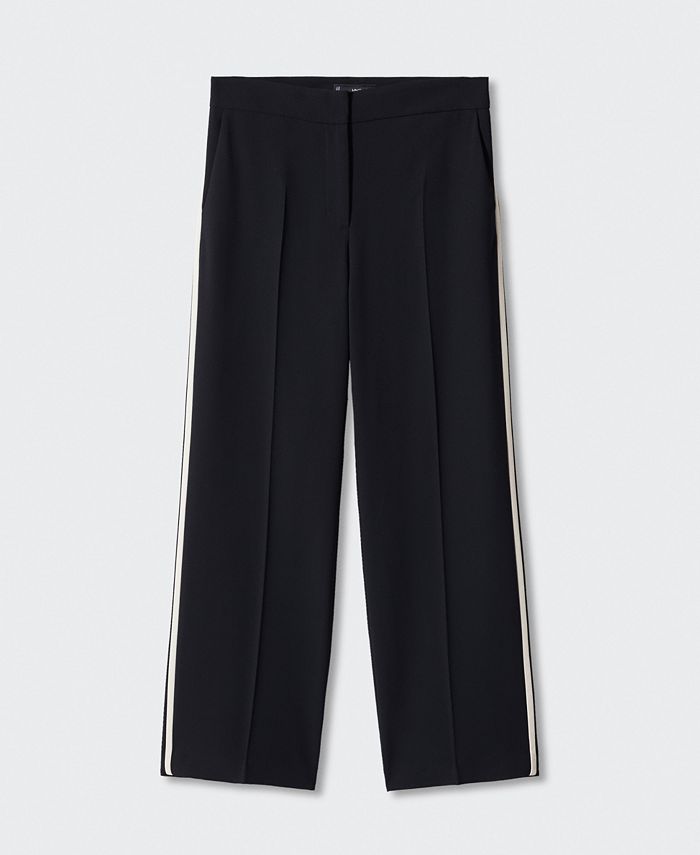 MANGO Women's Side Striped Pants - Macy's