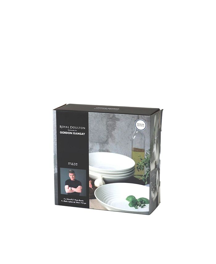 Royal Doulton Maze Denim Line Pasta Bowl, Set of 4 - Macy's