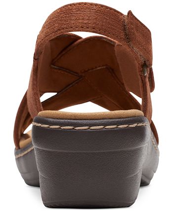 Clarks Women's Merliah Echo Slip-On Slingback Wedge Sandals - Macy's