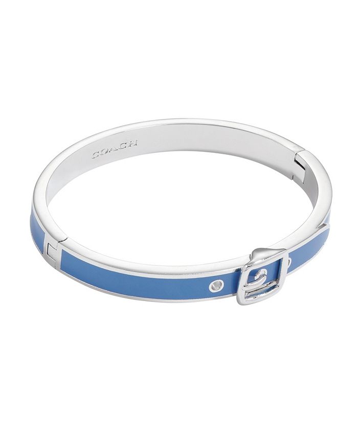COACH Enamel Buckle Bangle Bracelet - Macy's