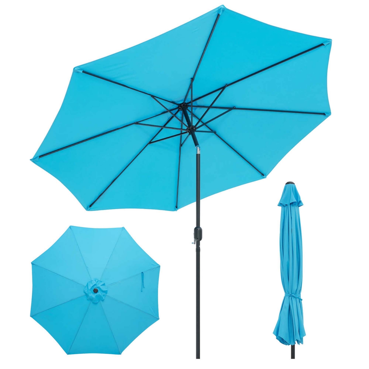 Click here for 10FT Patio Umbrella Sunshade Market Steel Tilt W/... prices