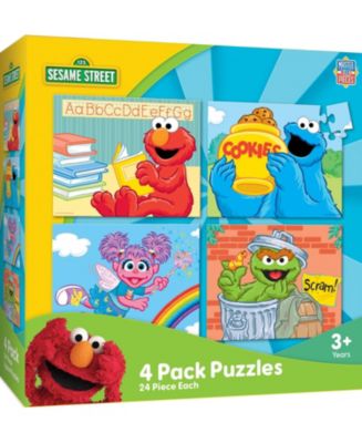 Masterpieces Sesame Street 4-Pack 24 Piece Jigsaw Puzzles for Kids - Macy's