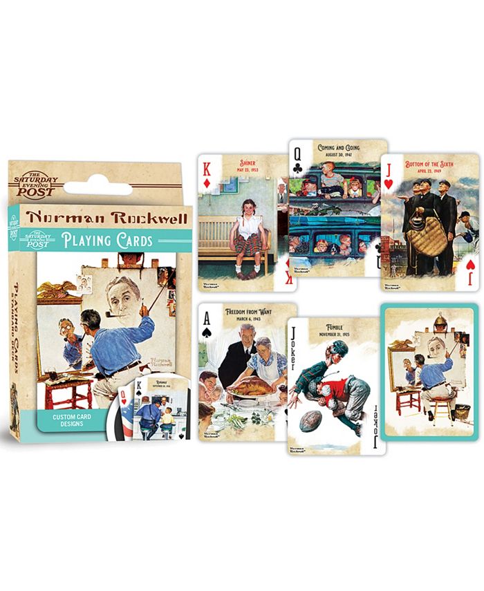 Masterpieces Norman Rockwell Playing Cards - 54 Card Deck - Macy's
