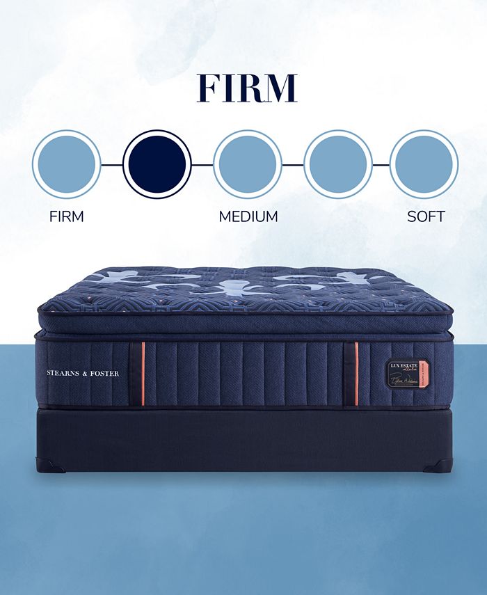Stearns & Foster Lux Estate 16" Firm Euro Pillowtop Innerspring Luxury ...