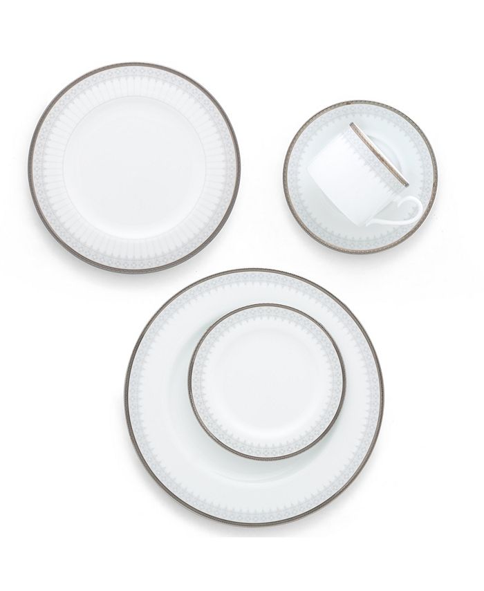 Noritake Silver Colonnade 5 Piece Place Setting - Macy's