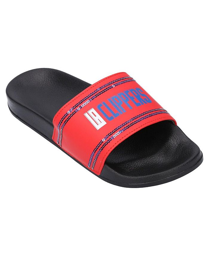 FOCO Women's LA Clippers Sequin Slide Sandals - Macy's