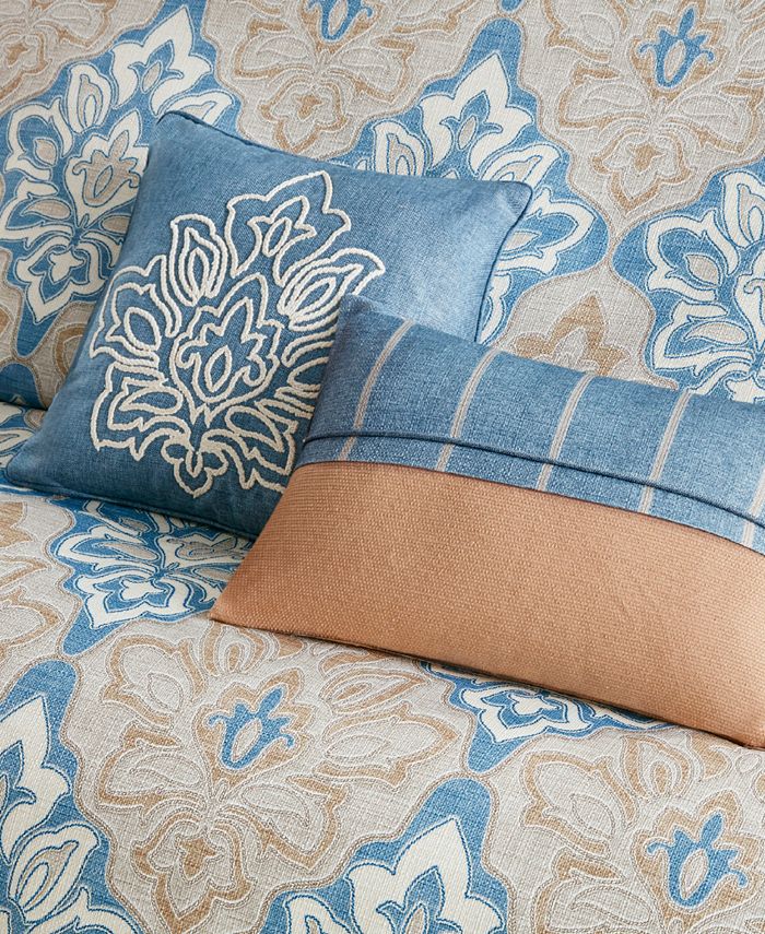 Madison Park Signature Caspian 8 Piece Medallion Comforter Set, Queen ...