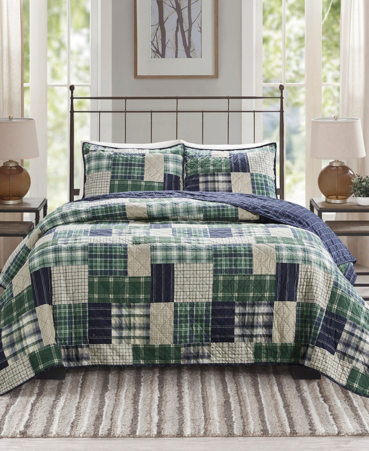 Click here for Madison Park Timber Reversible 3-Pc. Quilt Set  Ki... prices