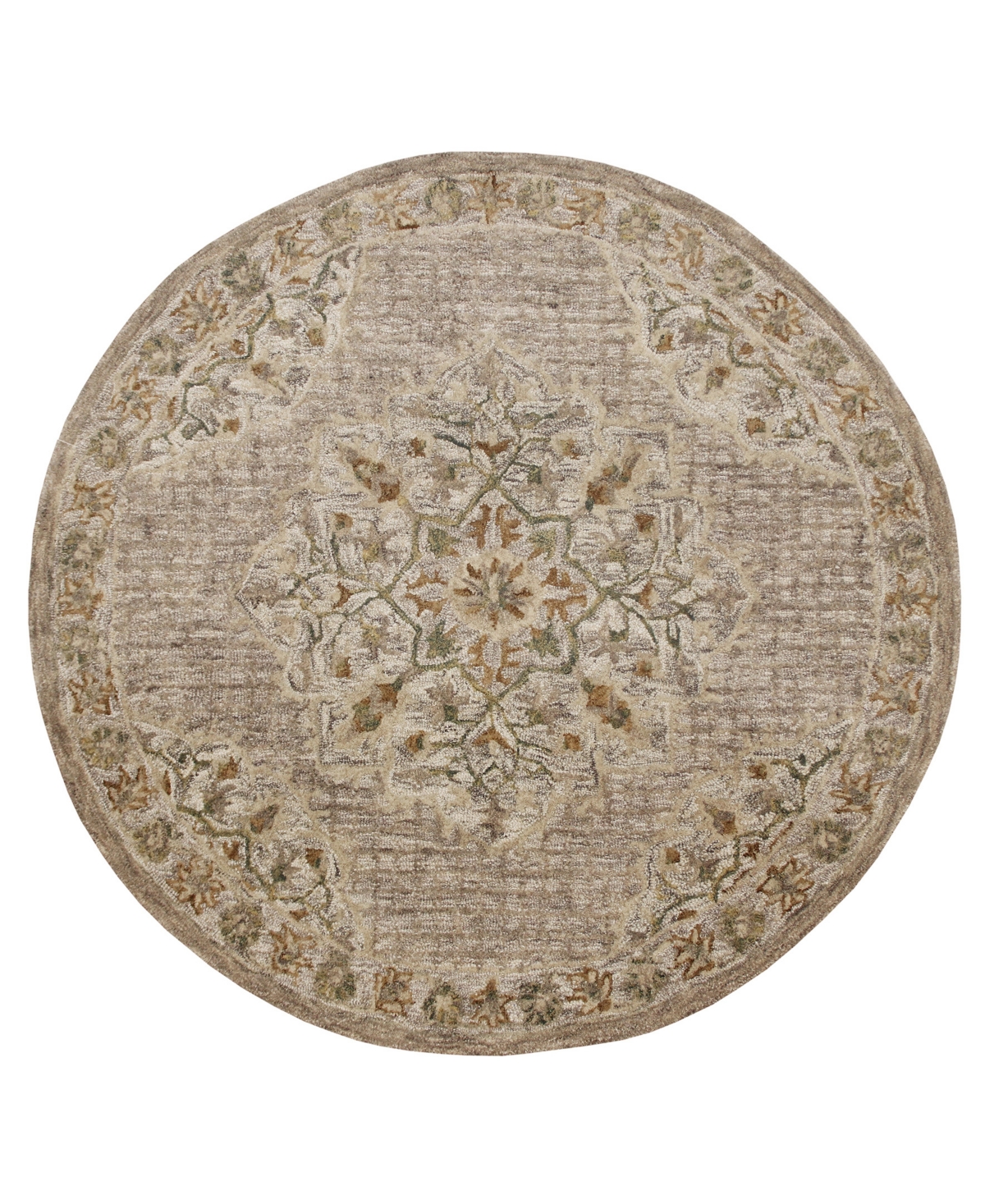Click here for Lr Home Sweet Sinuo-120 6 x 6 Round Area Rug - Bei... prices