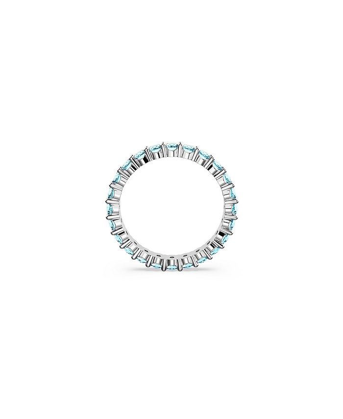 Swarovski Crystal Round Cut Blue Matrix Ring - Macy's