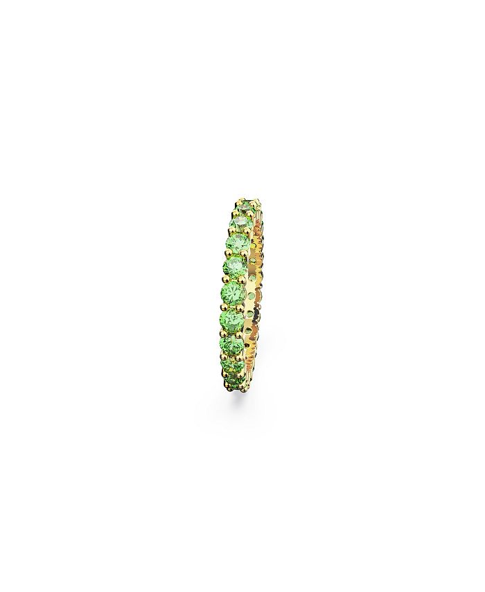 Swarovski Crystal Round Cut Green Matrix Ring - Macy's