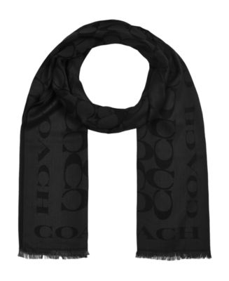 COACH Women's Signature Border Scarf - Macy's