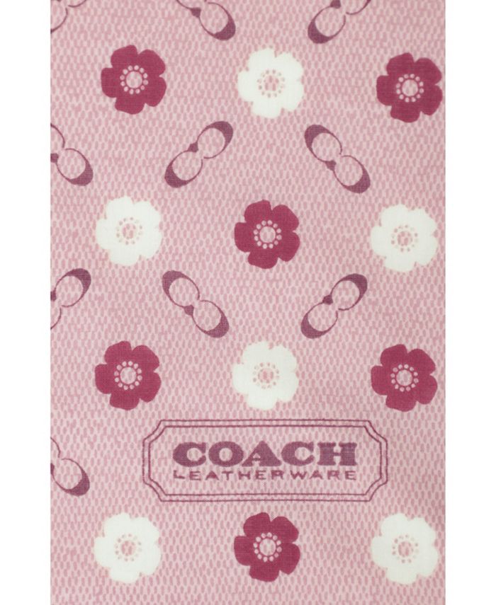 COACH Women's Tea Rose Print Silk Hanky & Reviews - Macy's