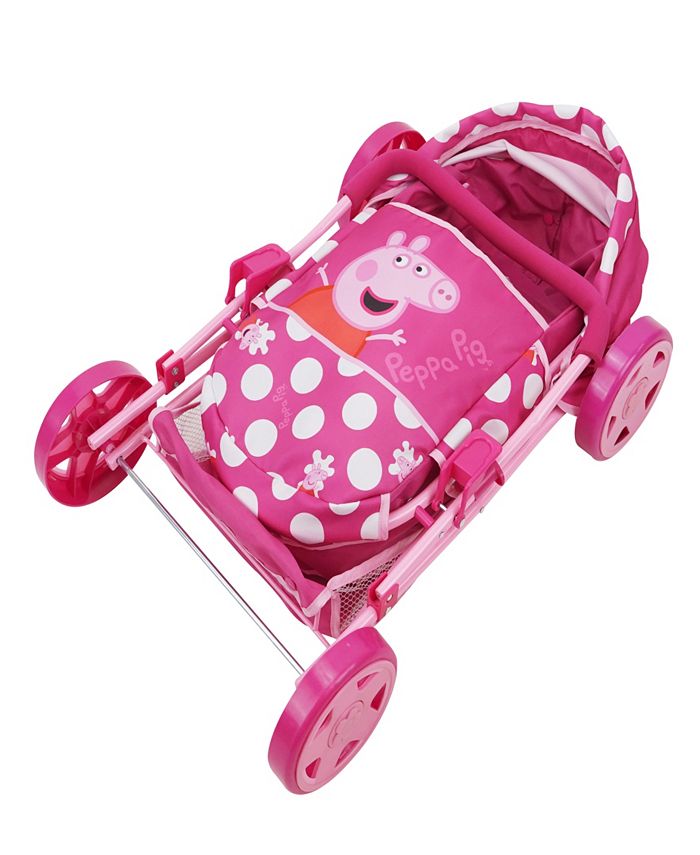 Peppa Pig Baby Classic Pink White Dots Doll Pram Set - Macy's