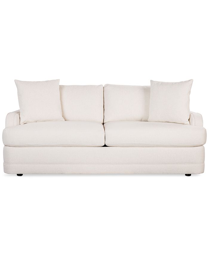 Furniture Kendrah 80" Fabric Sofa with Recessed Arms, Created for Macy ...