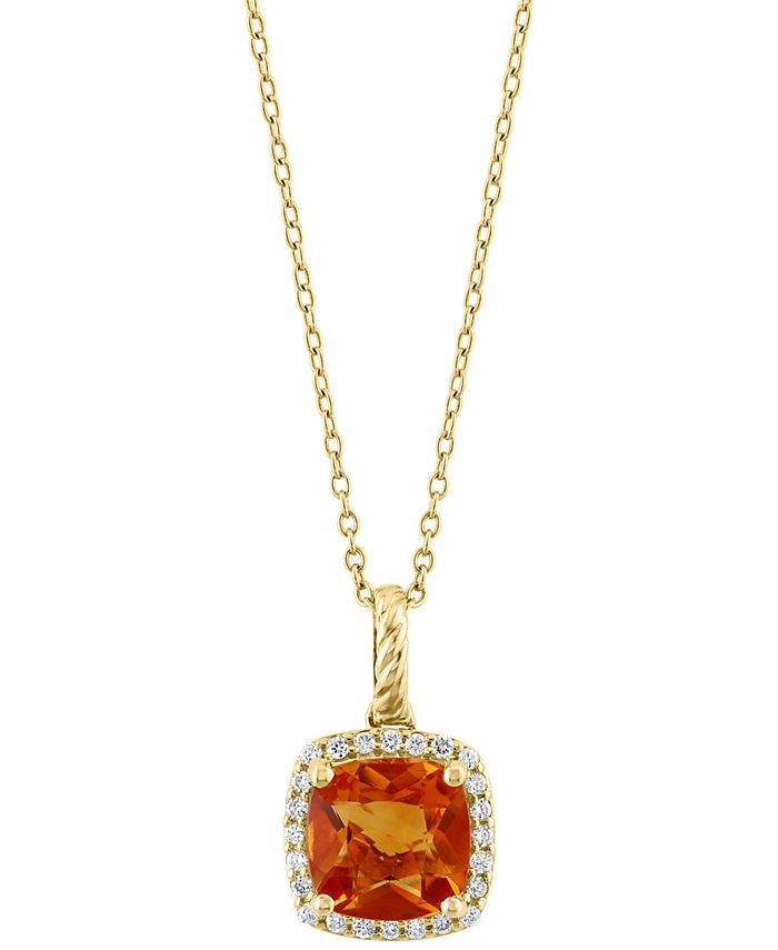 EFFY Collection EFFY® Citrine (1-7/8 ct. t.w.) & Diamond (1/8 ct. t.w ...