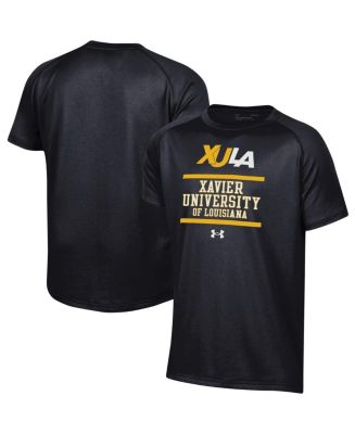 Big Boys and Girls Under Armour Black XULA Gold Primary Logo Tech ...