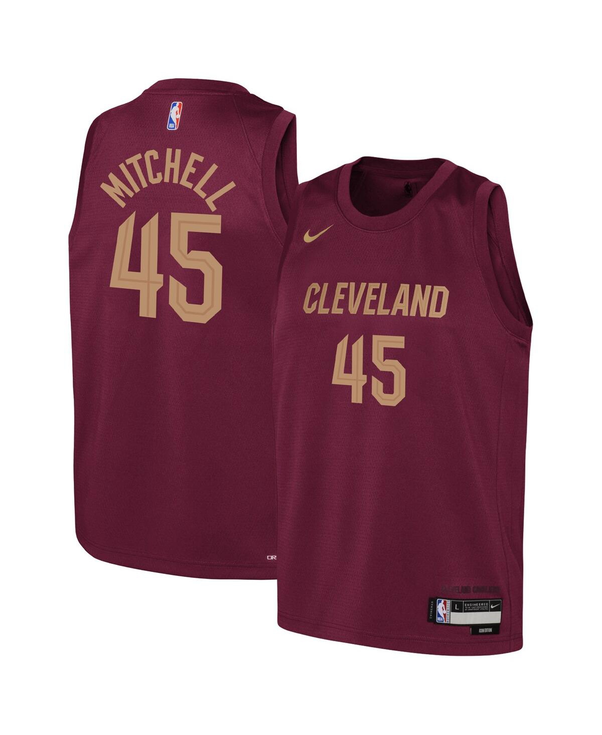Click here for Big Boys and Girls Nike Donovan Mitchell Wine Clev... prices