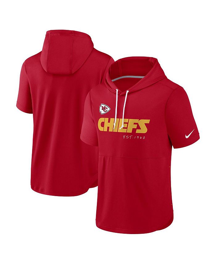 Nike Men's Red Kansas City Chiefs Short Sleeve Pullover Hoodie - Macy's