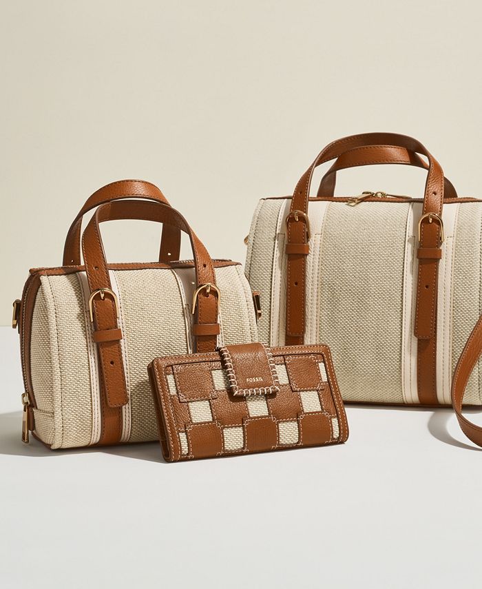 Fossil Carlie Mini Satchel Bag - Macy's