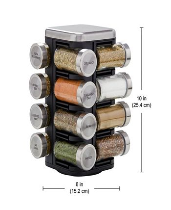 Kamenstein KitchenAid 16 Jar Plaza Spice Rack, Stainless steel - Macy's