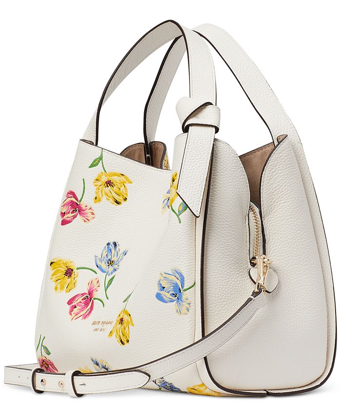 kate spade new york Small Knott Tulip Toss Leather Crossbody Tote - Macy's