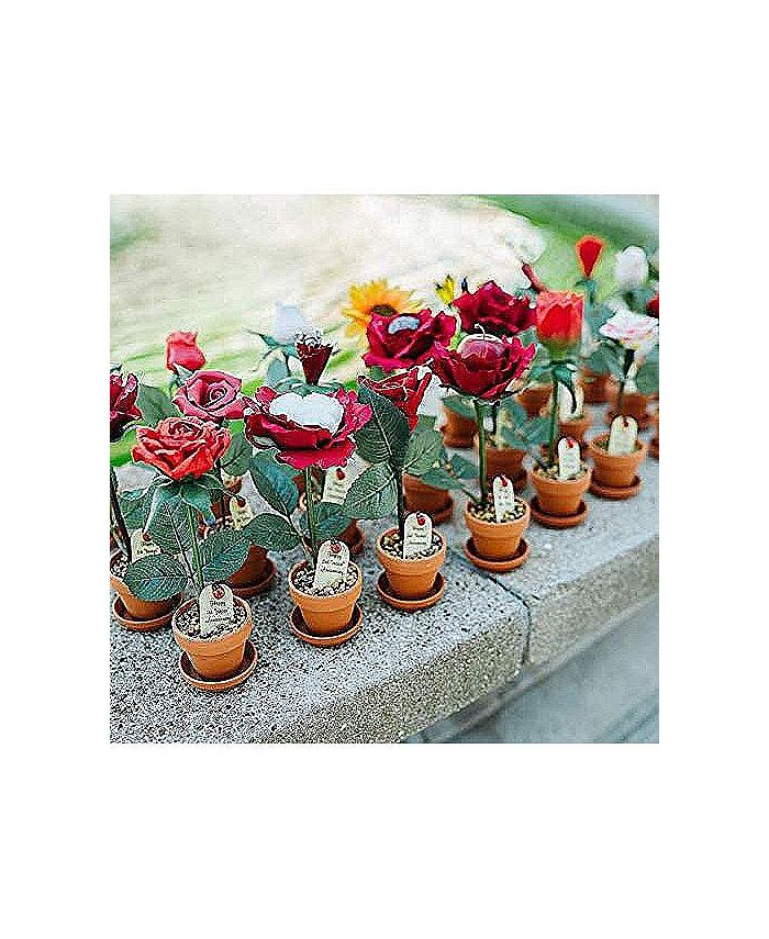 JustPaperRoses 14th Wedding Anniversary Gift 7" Artificial Ivory Rose ...