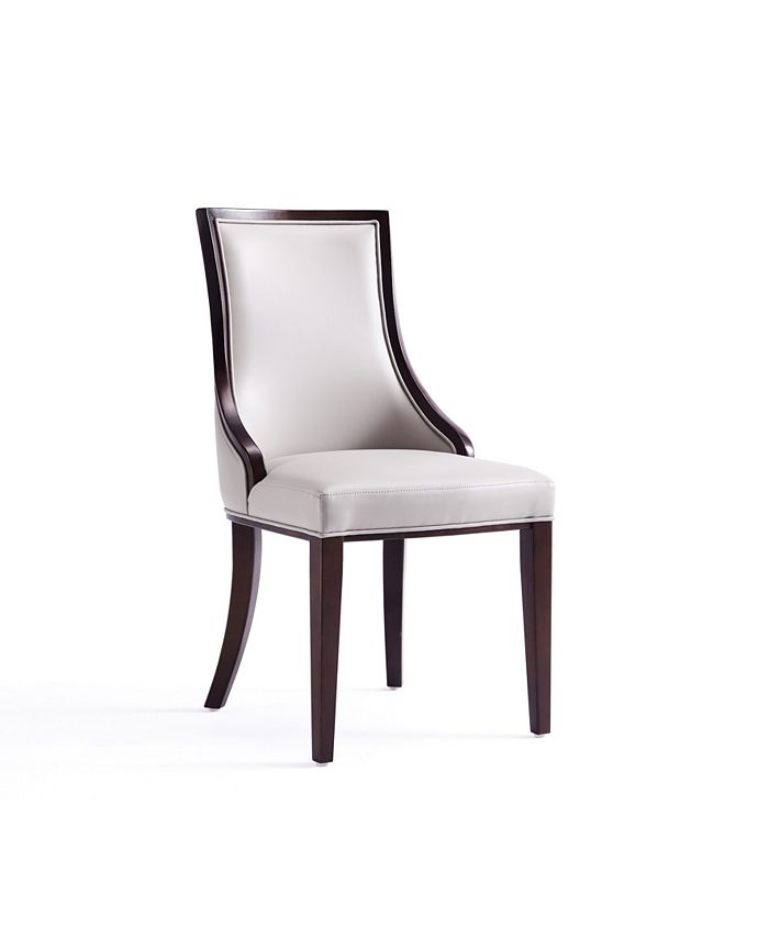 Manhattan Comfort Grand 2-Piece Beech Wood Faux Leather Upholstered ...