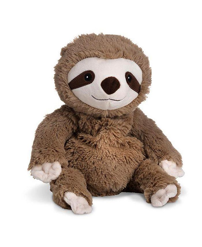 Intelex Warmies Microwavable Plush 13" Sloth & "Can't Sleep. Won't ...